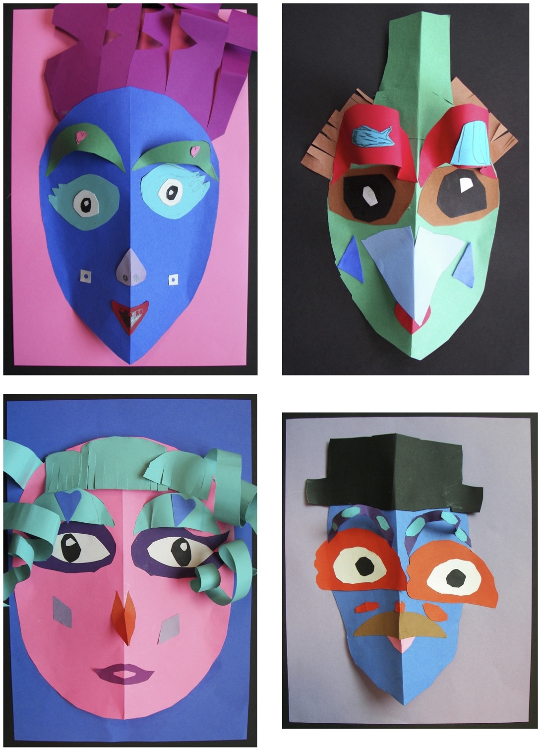 The Rolling Artroom: Paper Faces (1st-3rd Grade)