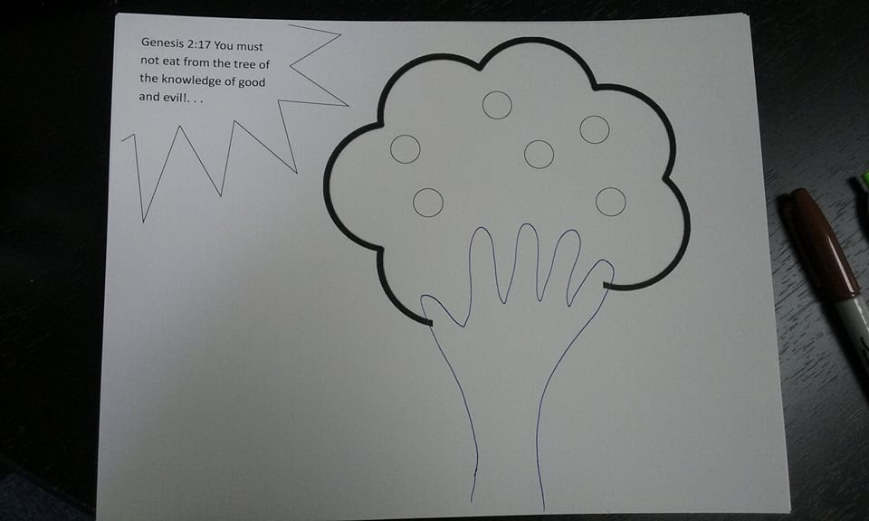 The Confident Journal: Sunday School Craft - The First Sin...Tree of ...
