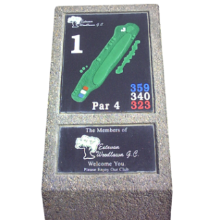 Golf Hole Signs: Get No Maintenance Granite Golf Course Tee Signs In Canada