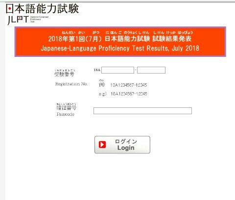 Lupa Password JLPT Online