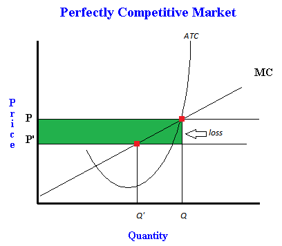 Perfect Competition Loss Graph