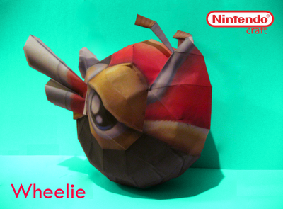 Kirby - Wheelie Papercraft | Papercraft Paradise | PaperCrafts | Paper ...