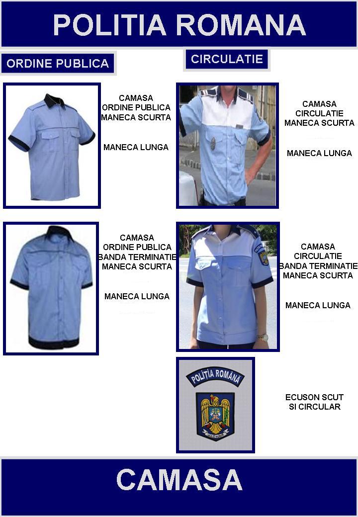 IMBRACAMINTE TINUTA UNIFORME POLITIA ROMANA: IMBRACAMINTE