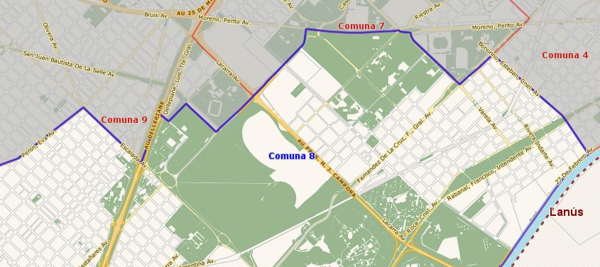 RIACHUELO: COMUNA 8 = EL NEGOCIO