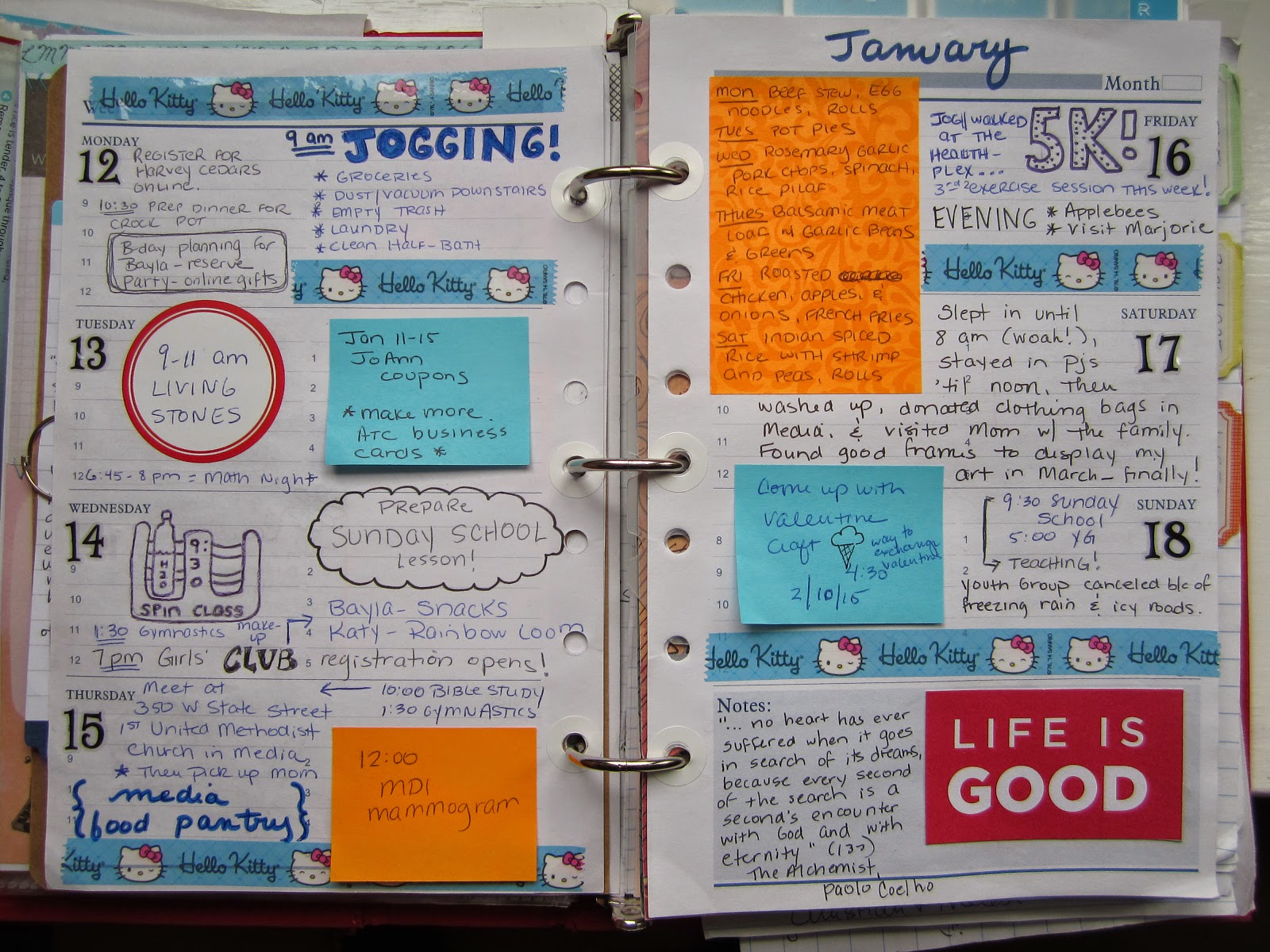 Drawing near: Pumped Up Planner Pages