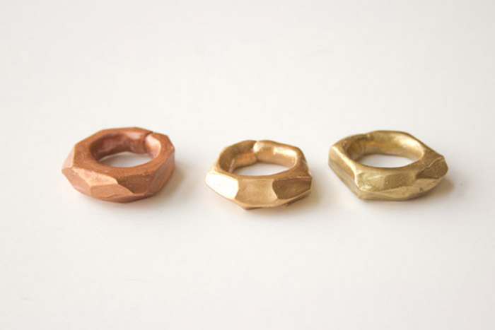 DIY Faceted Clay Rings | Poppytalk archive