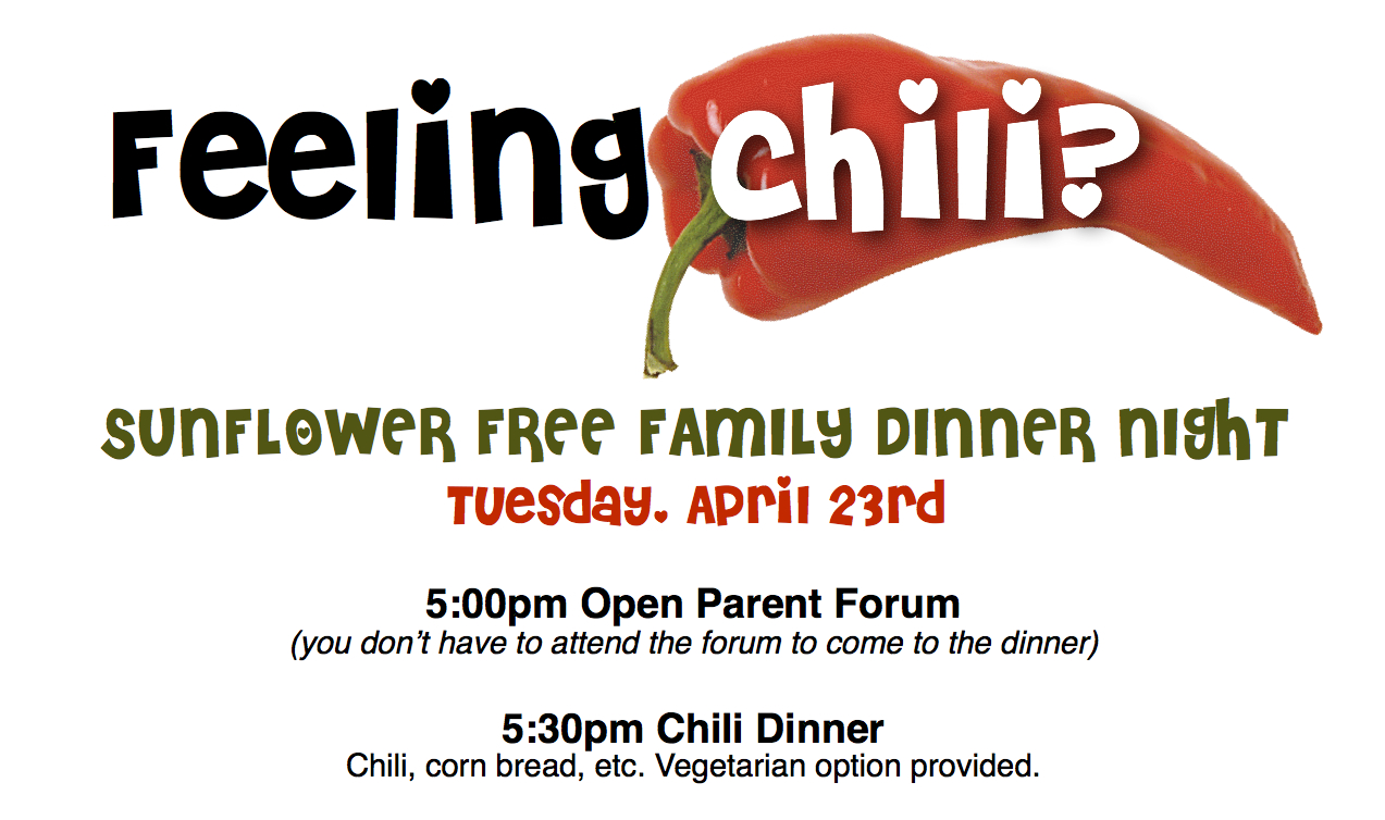 Sunflower Montessori Parents' Association: Mark Your Calendars: CHILI ...