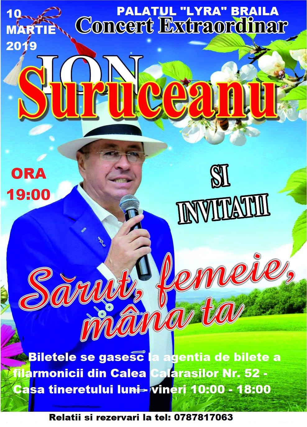 Concert extraordinar sustinut de Ion Suruceanu la Braila