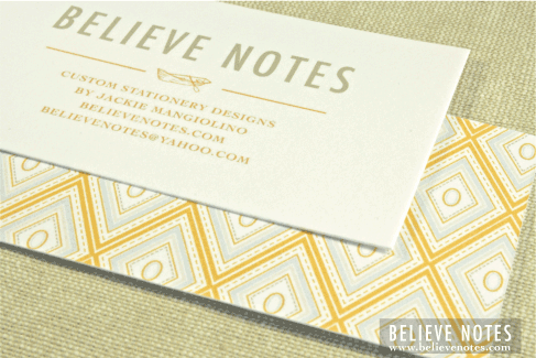 Believe Notes: Believe Notes Branding :: Business Cards