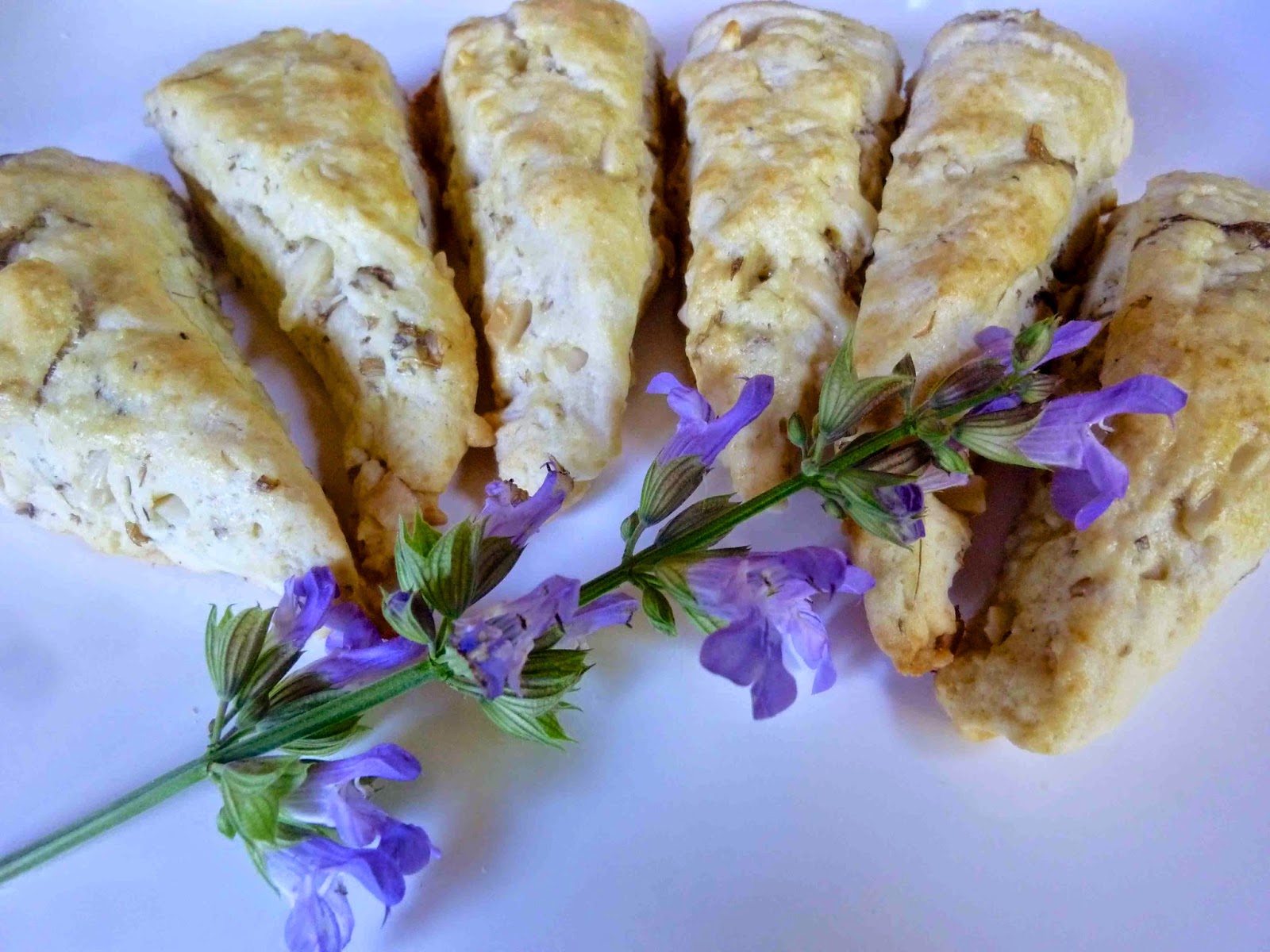 Sage Flower Almond Scones – Diary of a Mad Hausfrau