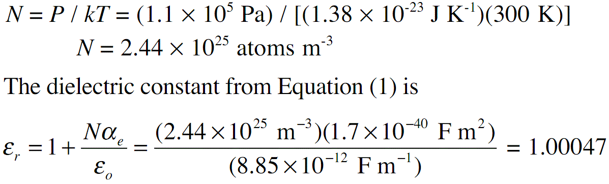 Dielectric Constant Formula