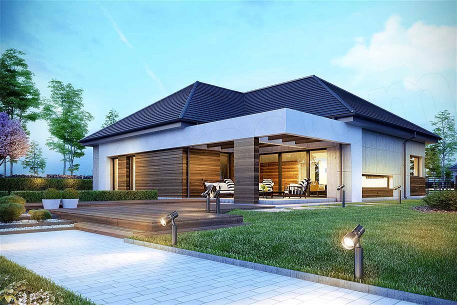 Moderna prizemna kuća.