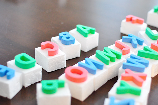 The Cheese Thief: DIY Extra Large Letter Stamps