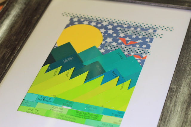 sassafras: paint sample art :: diy :: wall decor