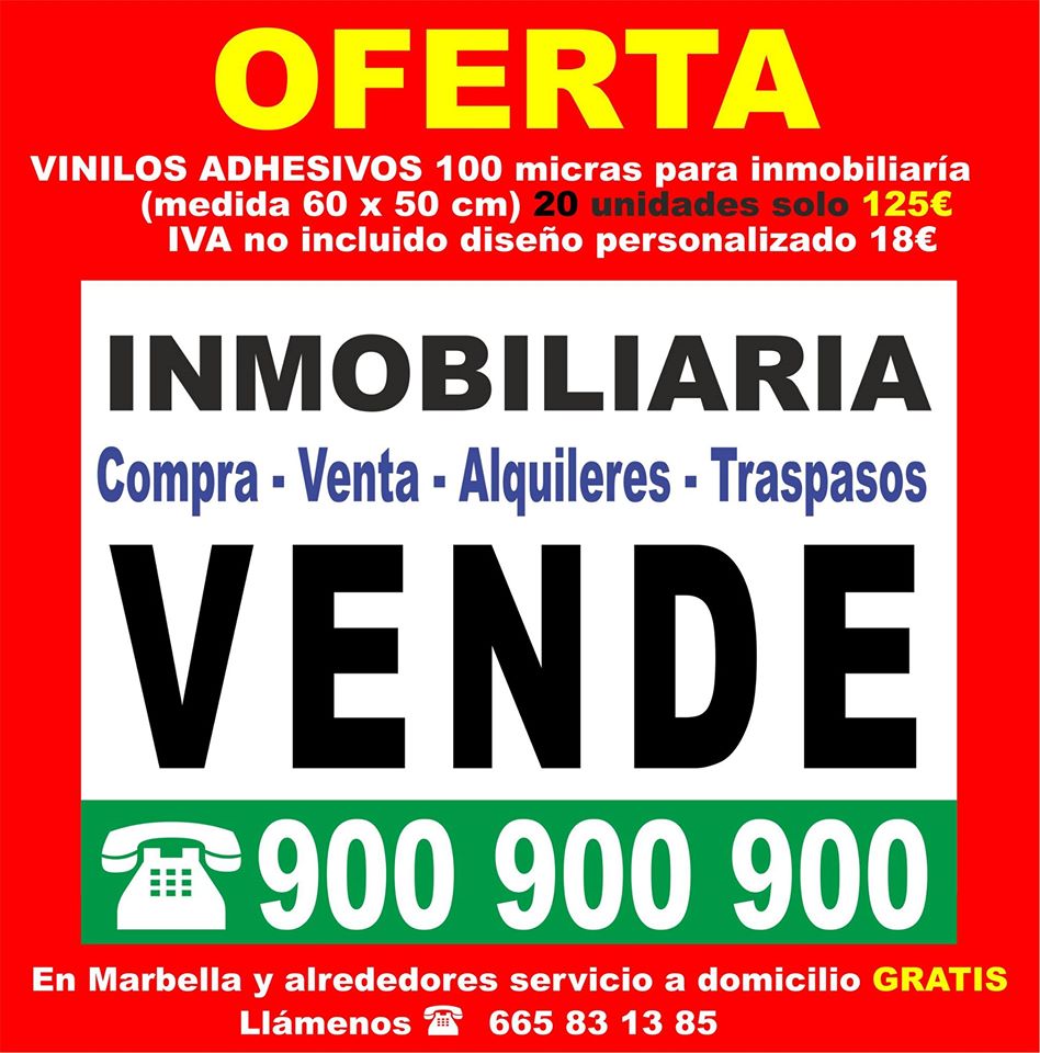 Broker Soluciones Gráficas: Carteles para inmobiliaria
