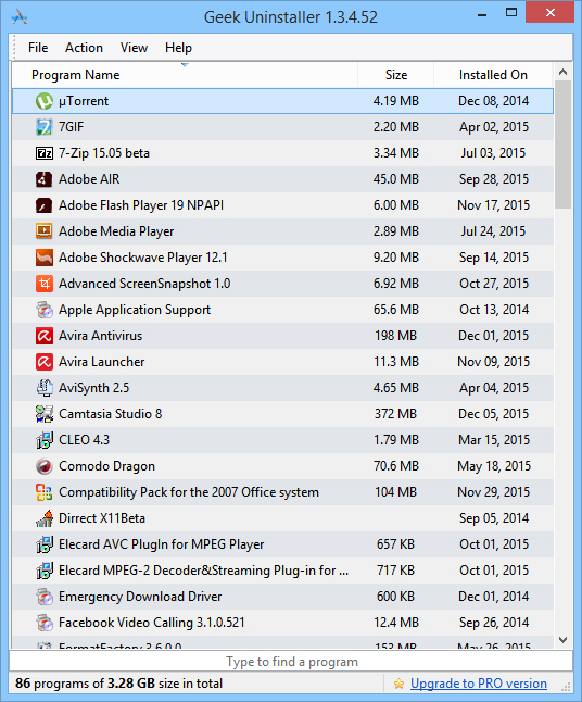 شرح برنامج GeekUninstaller المجاني لأزالة البرامج ومخلفاتها وكيفية تعريبه