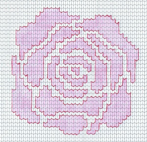 Flying Ice Cream Creations: Large Rose Chart