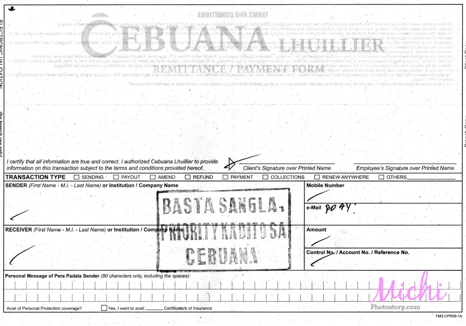 Michi Photostory: Health Concerns + How to Send Money in Cebuana Lhuillier