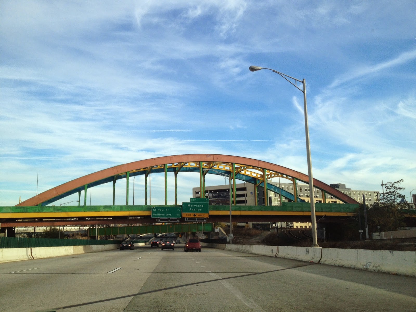 The Season of Plum and Cobblestone: The Howard Street Bridge