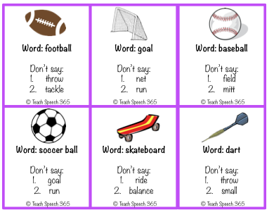 Teach Speech 365: Don't Say It Game - A Different Vocabulary/Language ...