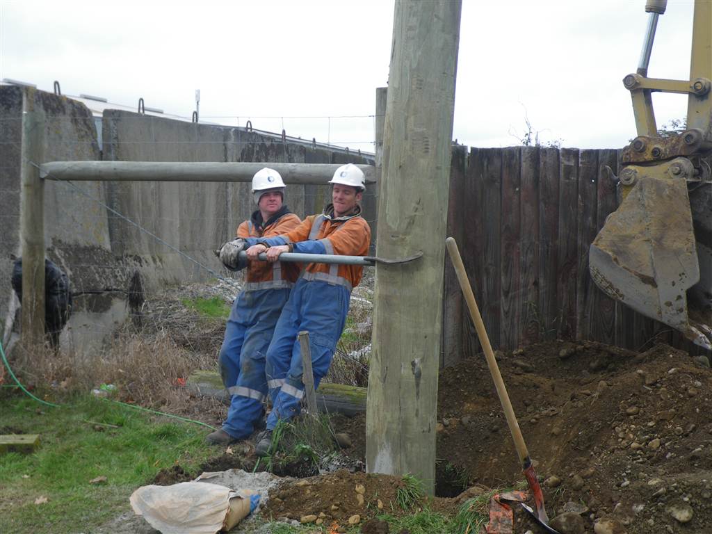 Week 13 - Pole straightening, live line work, Bromley Substation