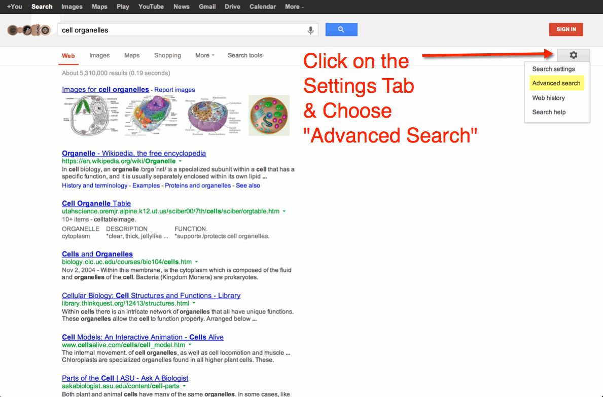 Moving Forward: Common Core Tip Using Google Advanced Search: Reading Level