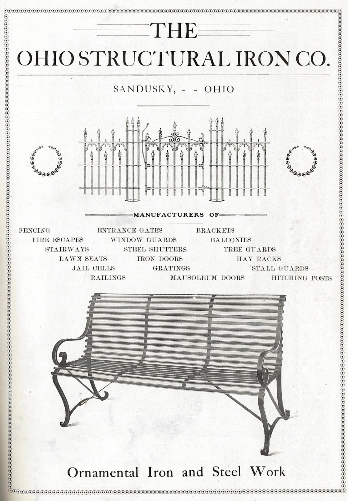 Sandusky History: Ohio Structural Iron Company, Predecessor to Mack ...