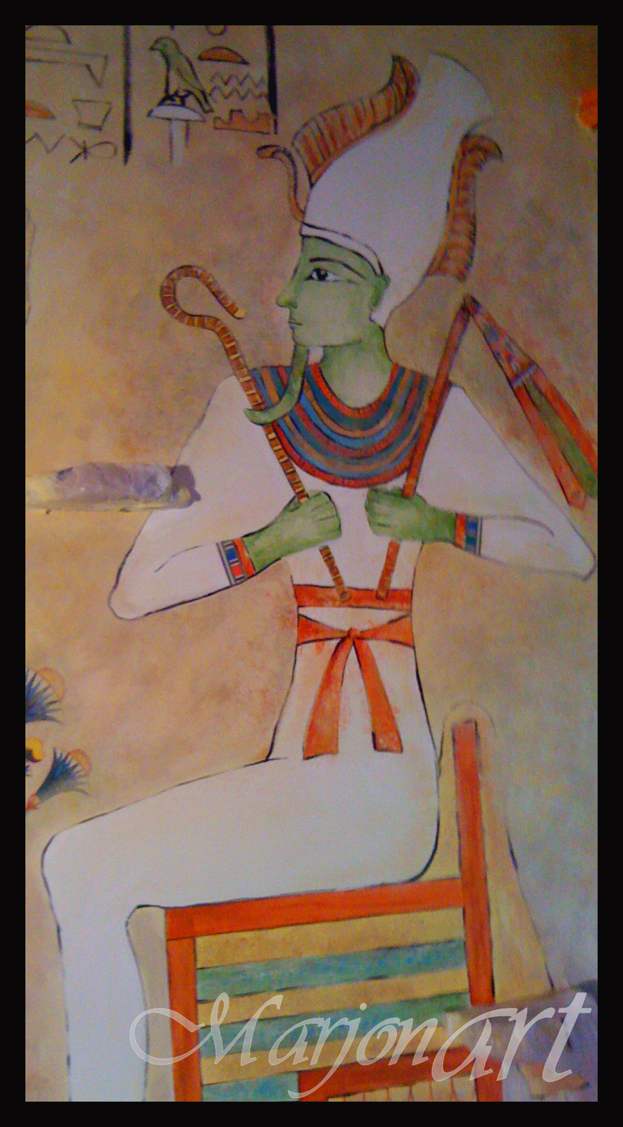 Pracownia Artystyczna Marjonart: 58 Pokój Kleopatry- Izyda i Ozyrys