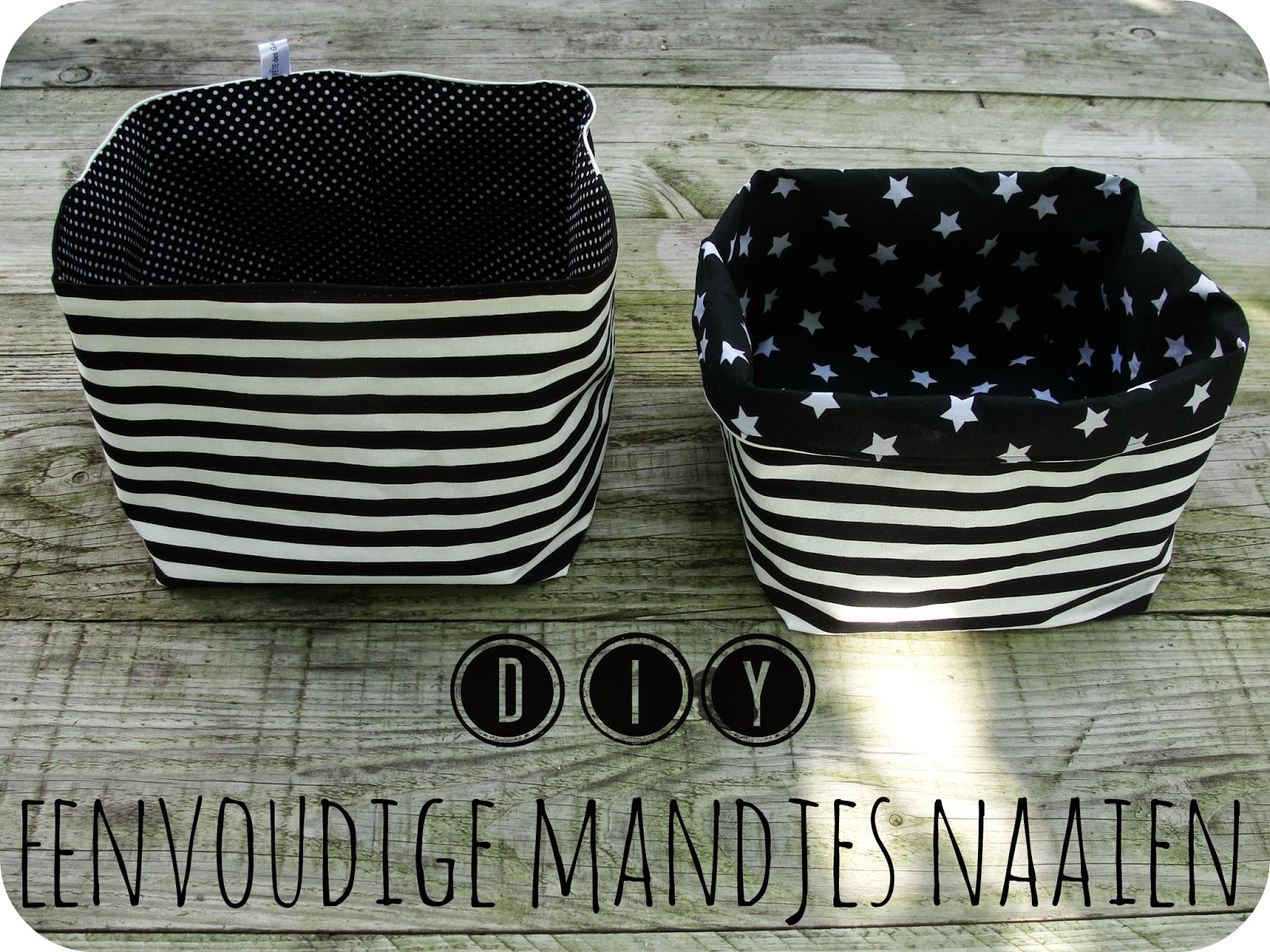 Fête des Gamins: DIY eenvoudige mandjes naaien