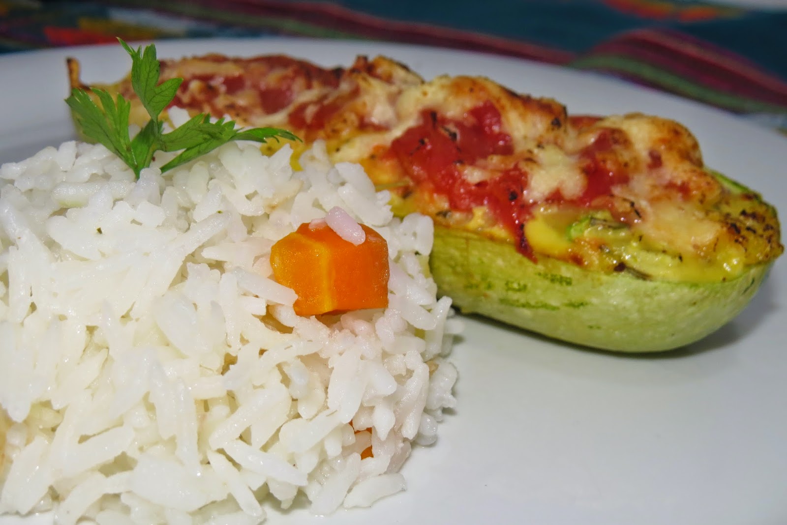 Mixtura Certa: Abobrinha recheada com queijo e gratinada