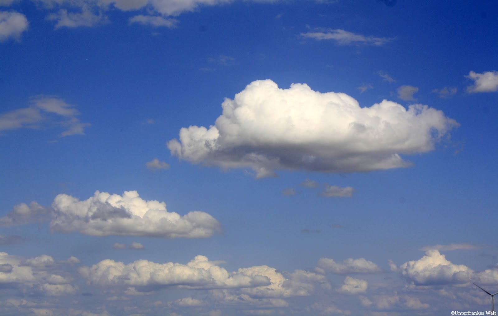 Unterfrankes Welt: Haufenwolke Cumulus (Cu) - August 2014