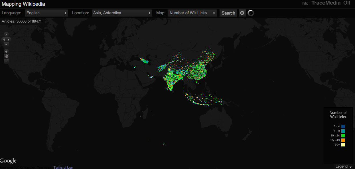 Mapping Wikipedia – Free Technology For Teachers