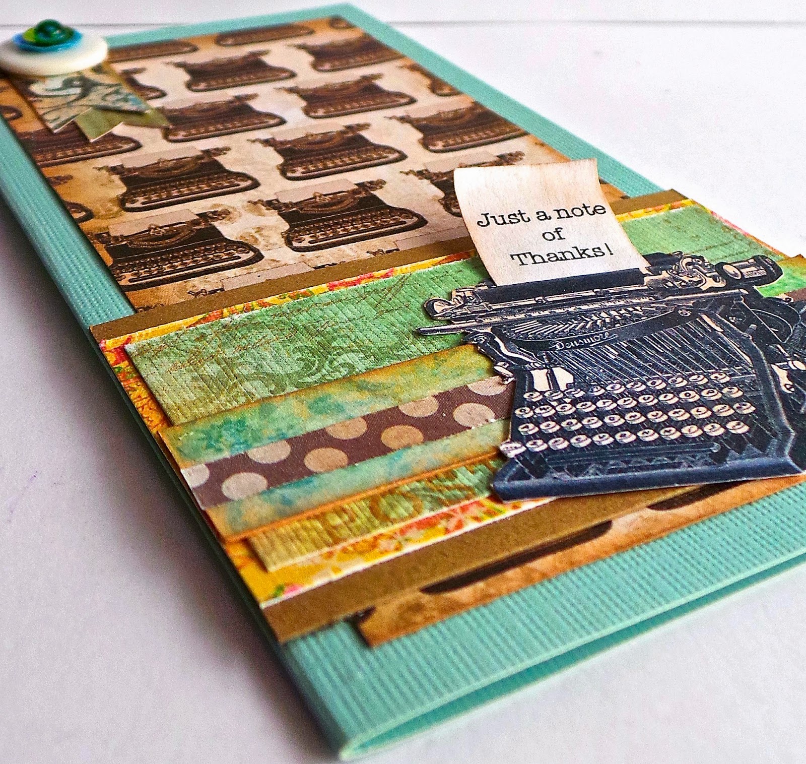 Creative Addiction to Paper: Crafty Card Gallery: Just a Note of Thanks!