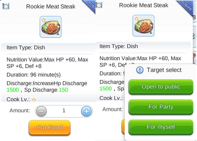 Ragnarok Mobile: Cooking