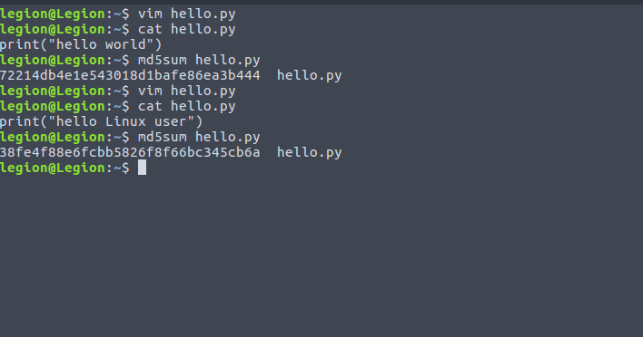 Md5 Hash fingerprint of the file. how?