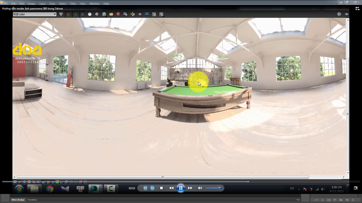 Hướng dẫn render ảnh panorama 360 trong 3dmax