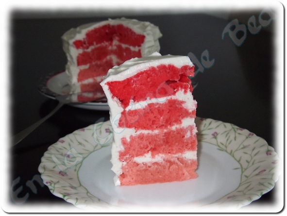 En la cocina de Bea: Red Rainbow Cake (la tarta de mi cumple)