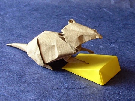 origami mice ~ instructions origami kids