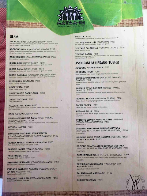 Matam-Ih Restaurant Review: Authentic Kapampangan Cuisine - Jena Pastor ...