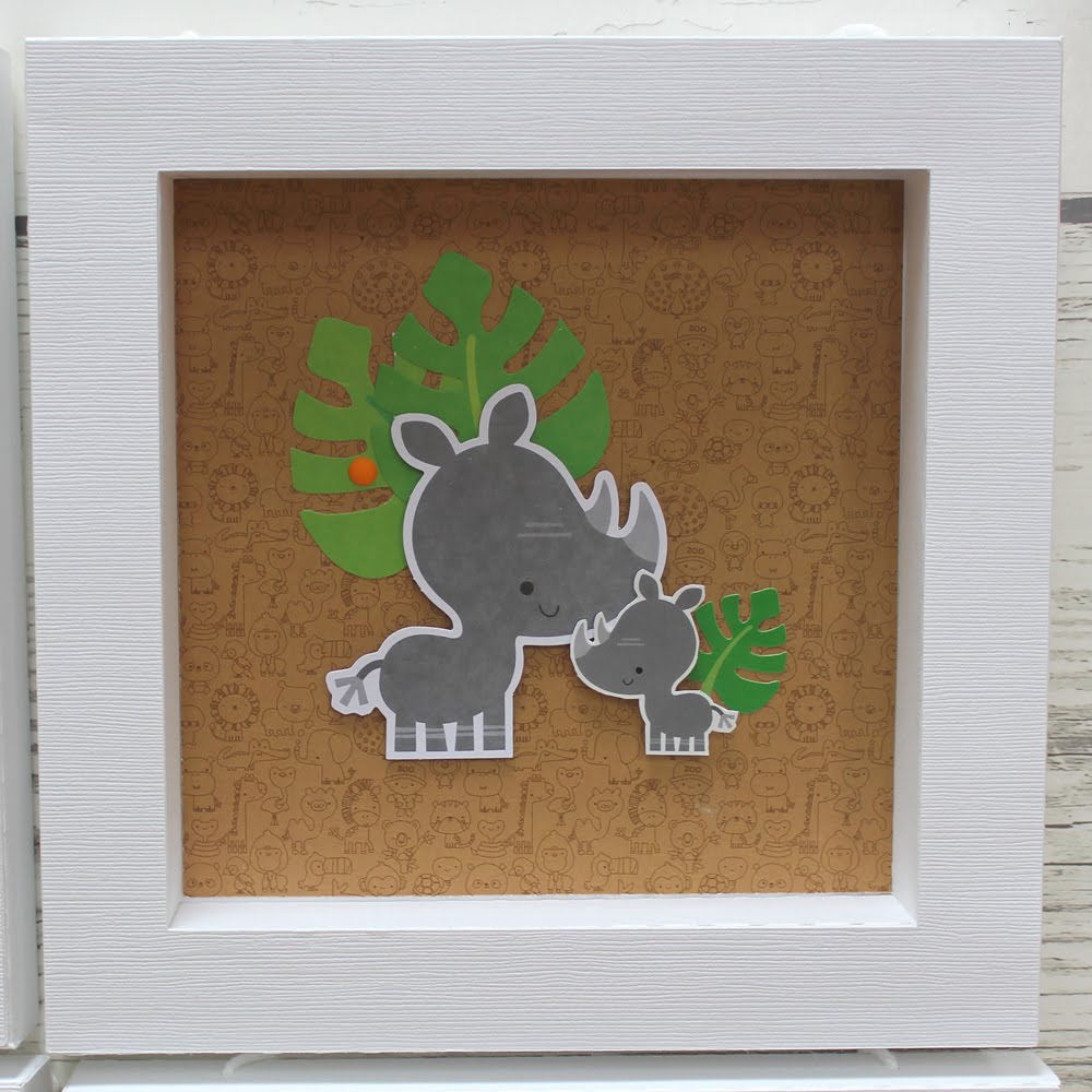 Doodlebug Design Inc Blog: At the Zoo Collection: Nursery Frames with Kathy