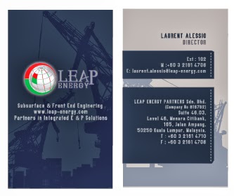 K's design: Leap Energy - business card & file folder