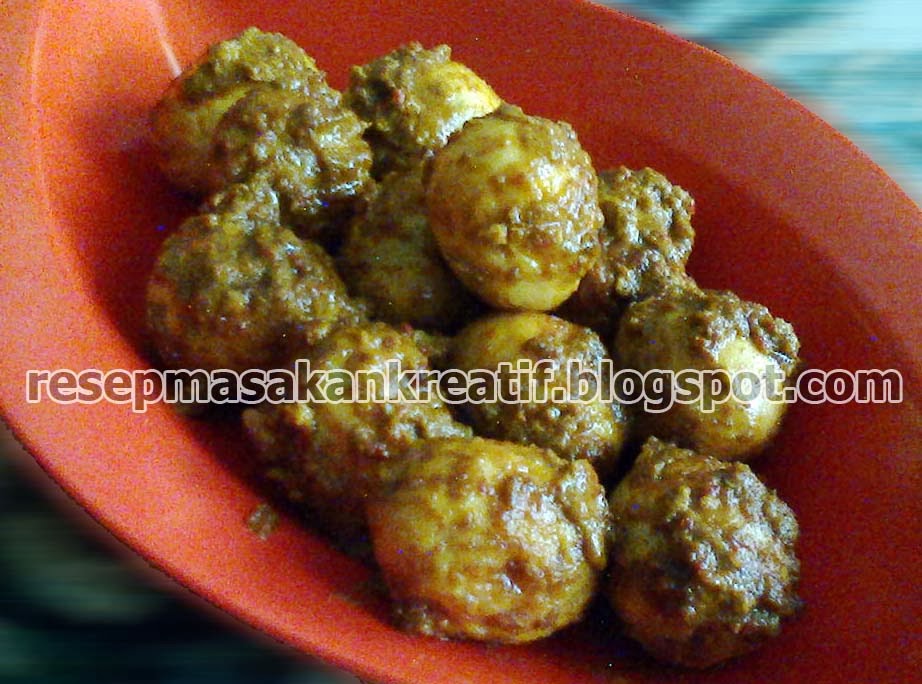 Resep Rendang Telur Rebus Bumbu Padang