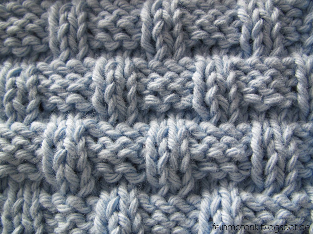 Patchwork-Babydecke: Flechtmuster