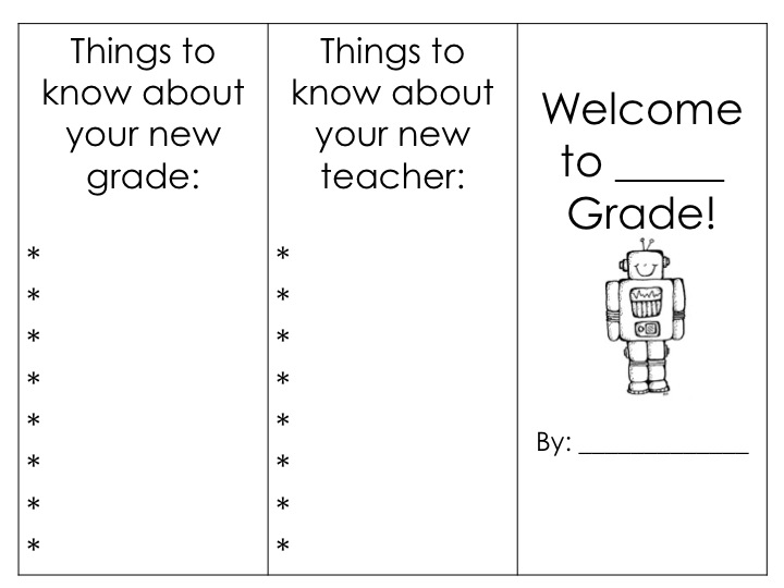 I Love My Classroom: End of Year Brochures Freebie