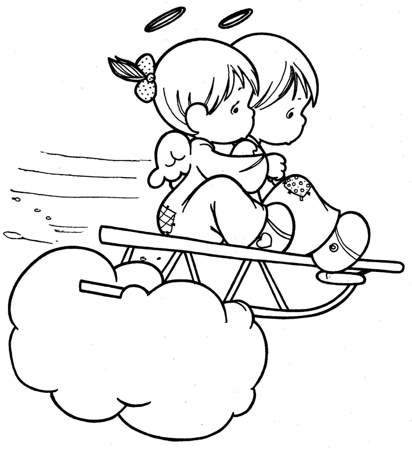 Dibujos de angelitos para bautizo - Imagui