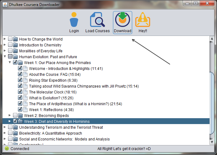 Dhulkee Coursera Downloader