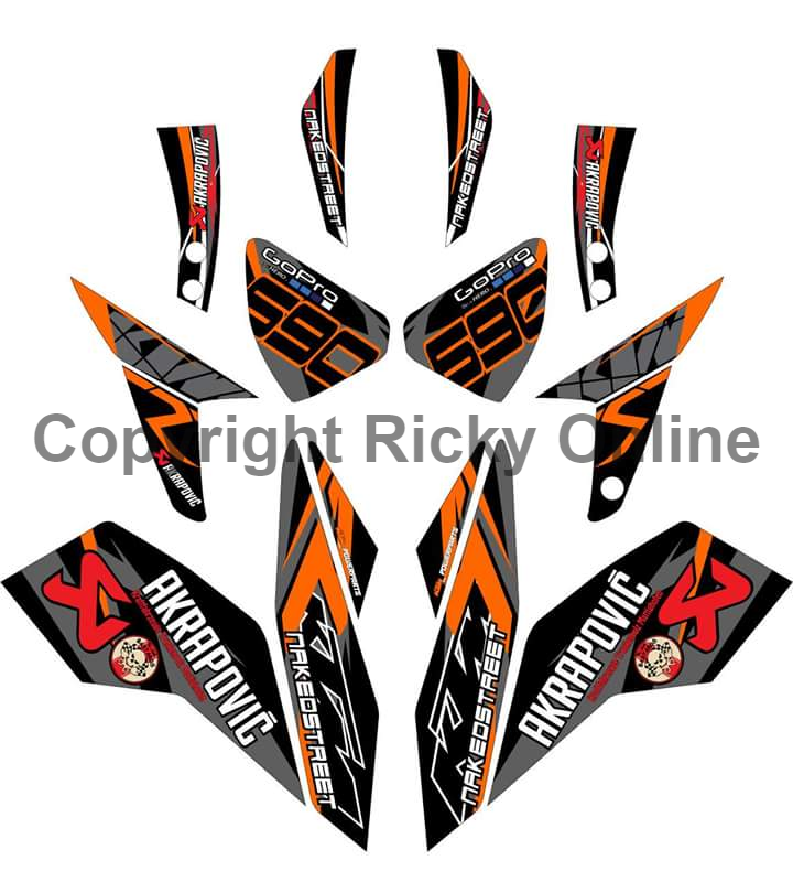 KTM Duke Custom Decals Graphics: New Custom Design Graphics KTM Duke ...