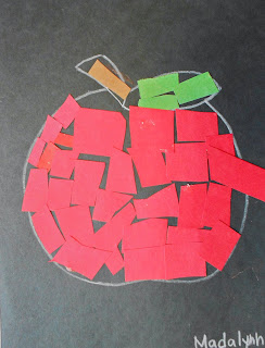 Learn, Explore, Create: Kindergarten Paper Apple Mosaics