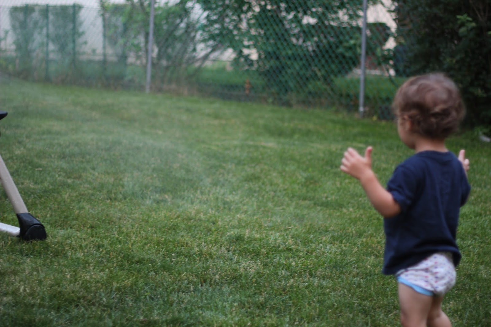 Little Boy Potty Training Outside