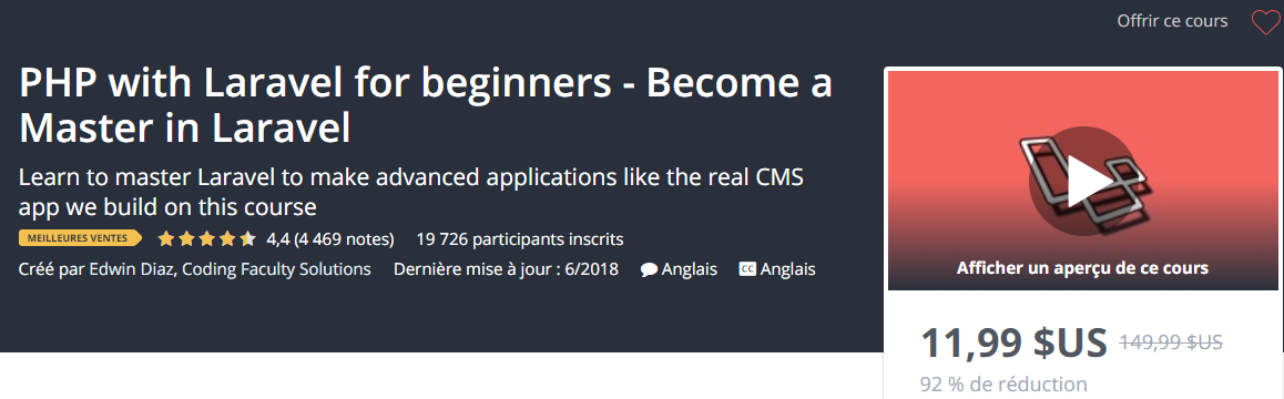 Chia Sẻ Khóa Học Php With Laravel For Beginners Become A Master In Laravel Khóa 9824 A Nhà 0739